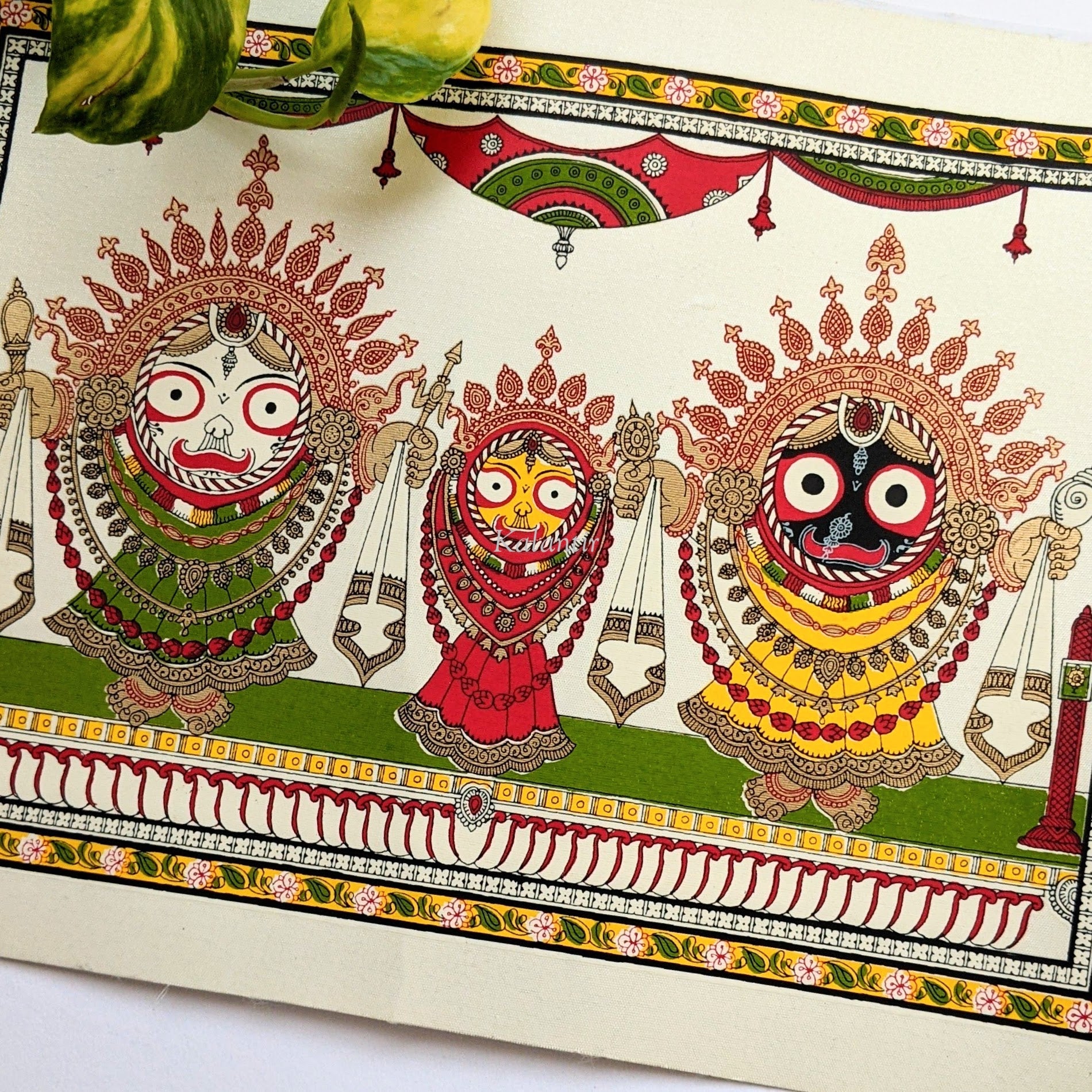 Lord Jagannath Pattachitra | Silk Print – Kalantir