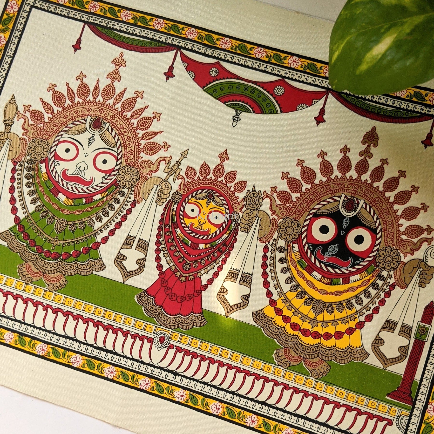 Lord Jagannath Pattachitra | Silk Print – Kalantir
